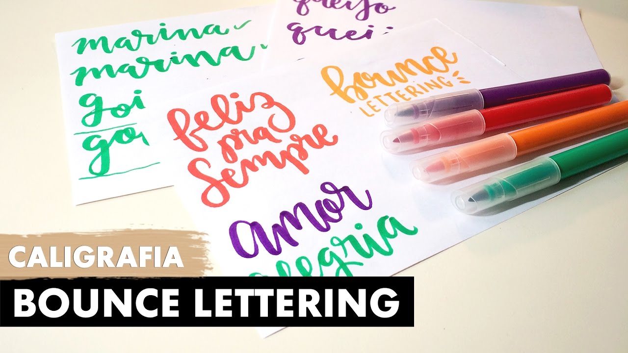 BOUNCE LETTERING | Primeiro Rabisco - YouTube