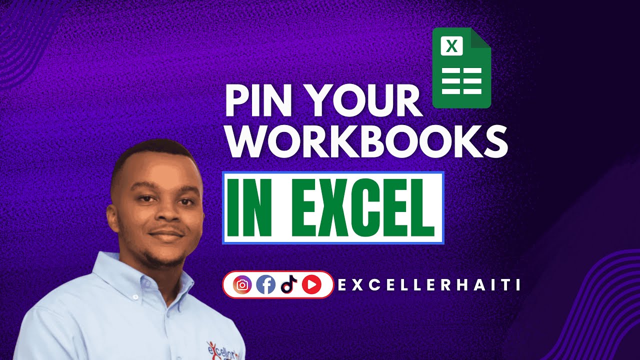 Pin Workbook In Excel - YouTube