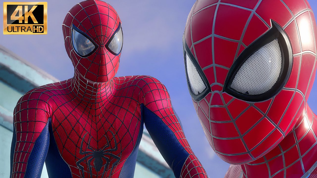 NEW Photoreal TASM 2 Spider-Men vs. Hunters | Marvel's Spider-Man 2 PC ...