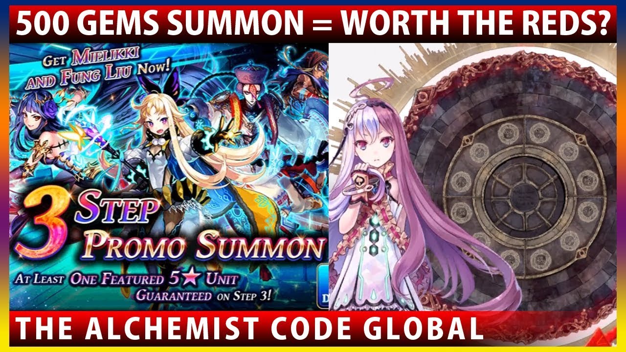 500 Gems Summon Worth The Reds? (The Alchemist Code) - YouTube