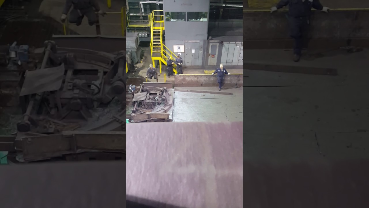 Cobble in steel mill - YouTube