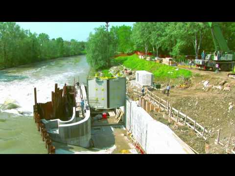 HYDROELECTRIC POWER PLANT - TURBINE VLH. GATES INSTALLATION - YouTube