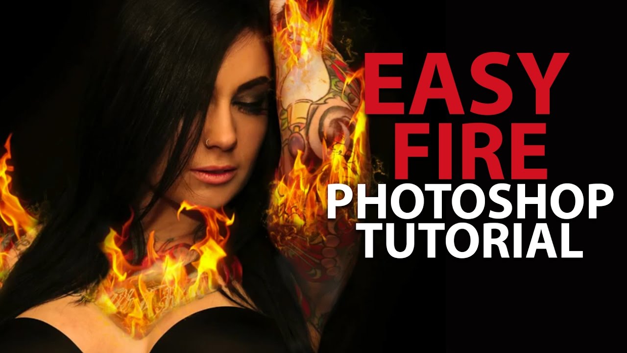 Easy Fire Photoshop Tutorial - YouTube