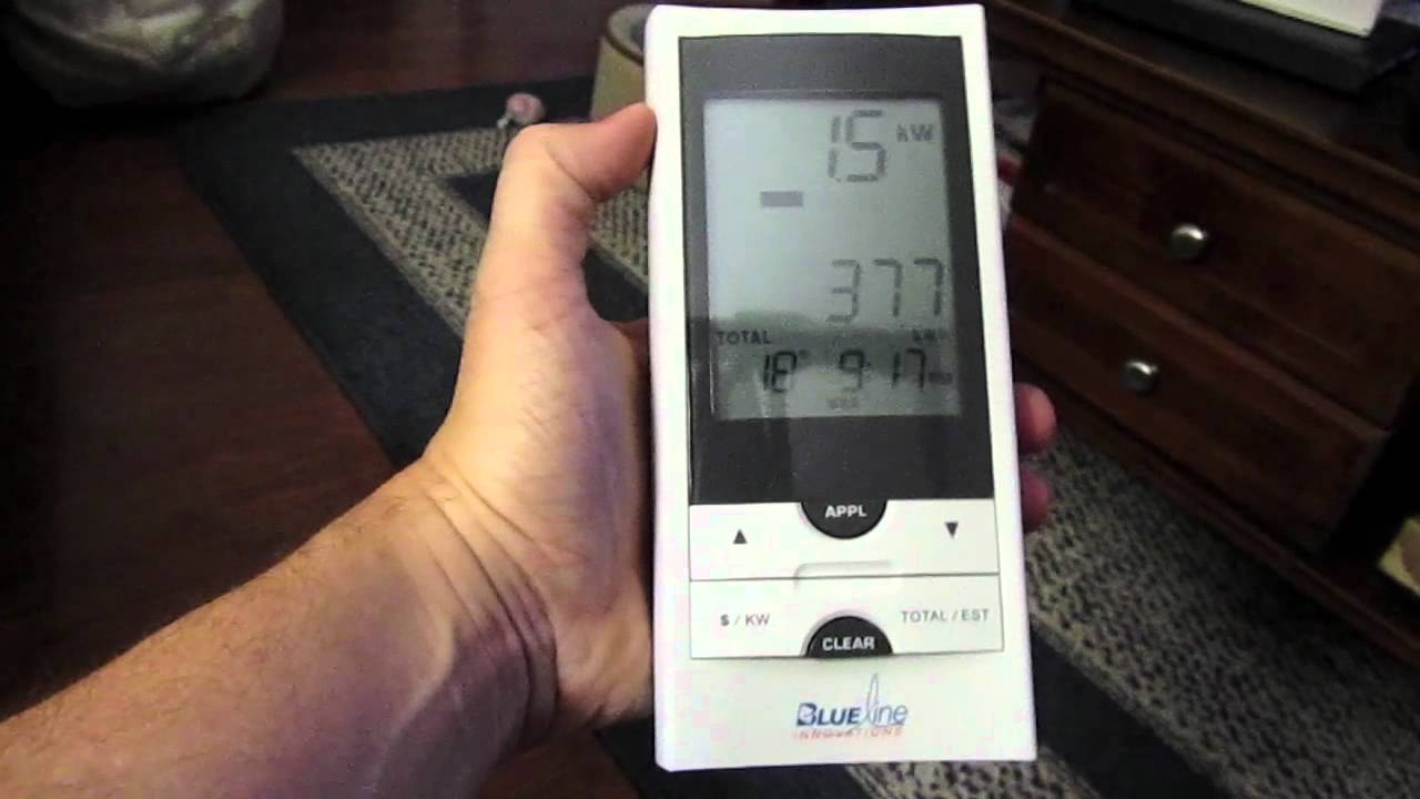 BlueLine PowerCost monitor - YouTube