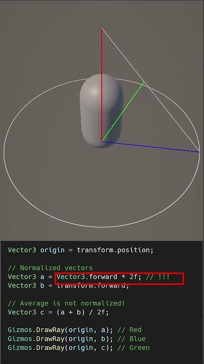 Avoid this COMMON MISTAKE when averaging direction vectors in Unity! - YouTube