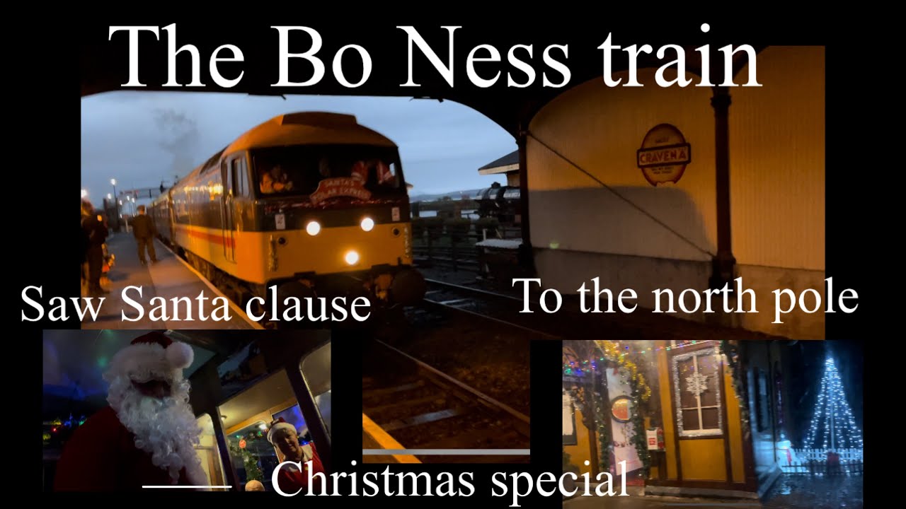 A train to the north pole on the Bo Ness railway a Christmas special ...