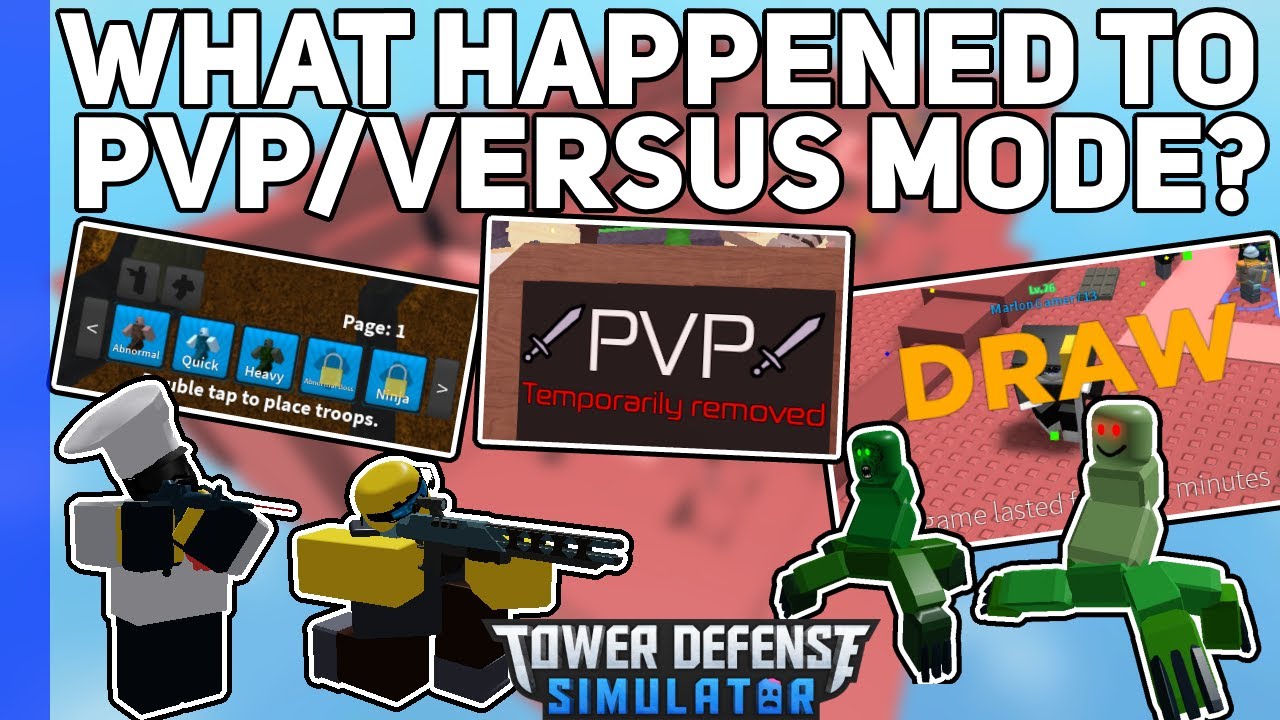 What happened to PvP/Versus Mode? - Tower Defense Simulator - YouTube