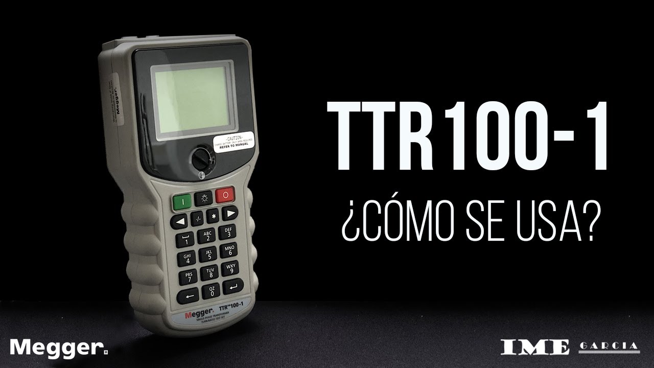 Prueba con TTR100-1 marca Megger - YouTube