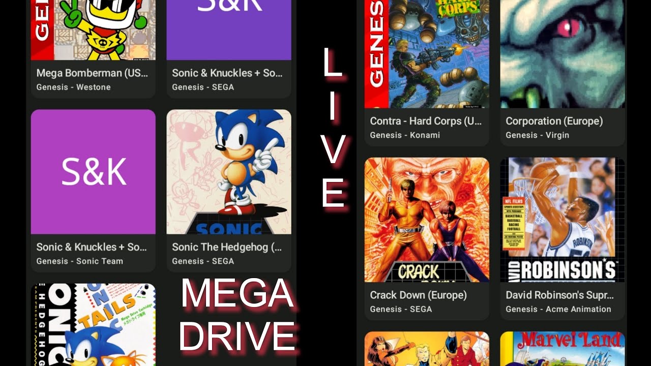 Live jogos de MEGA DRIVES - YouTube