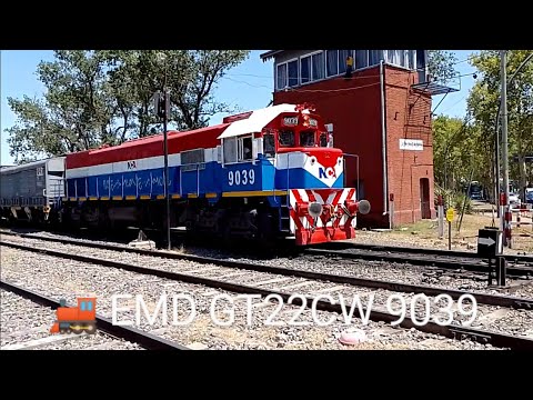 🚂 Maniobra de EMD GT22CW 9039 - YouTube