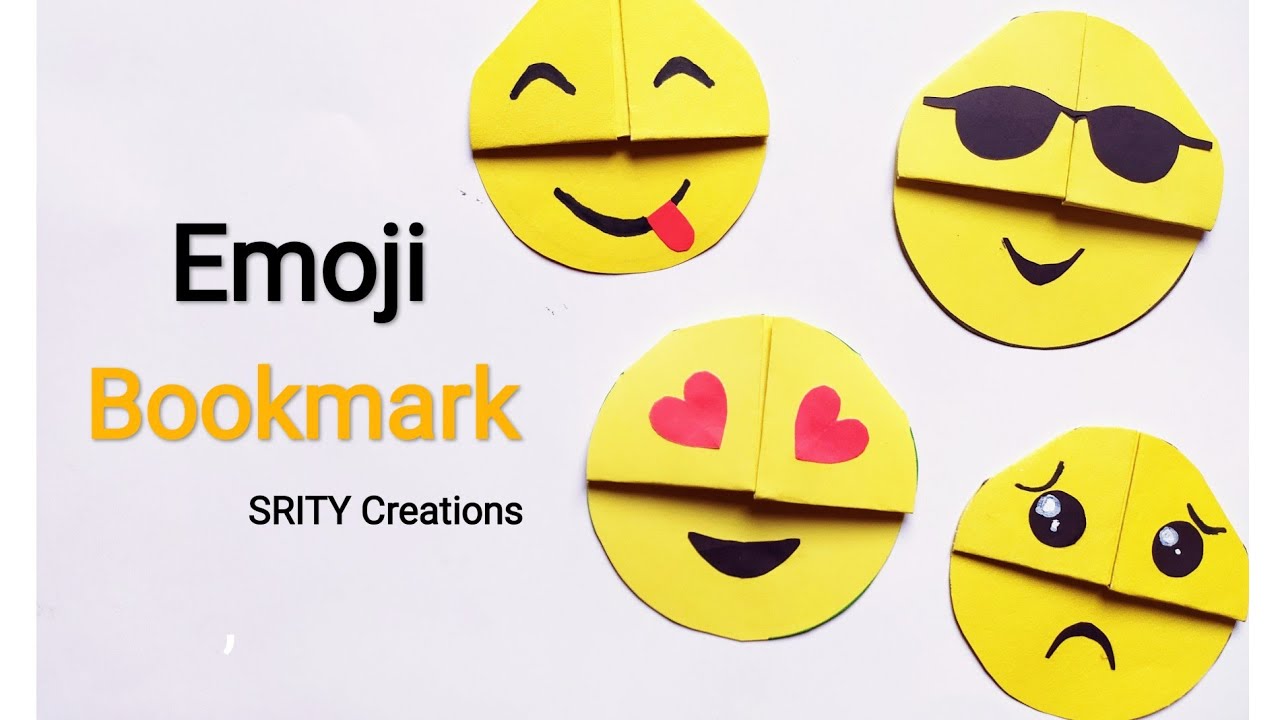 Emoji diy paper bookmark.|| emoji || origami paper craft.|| paper craft ...