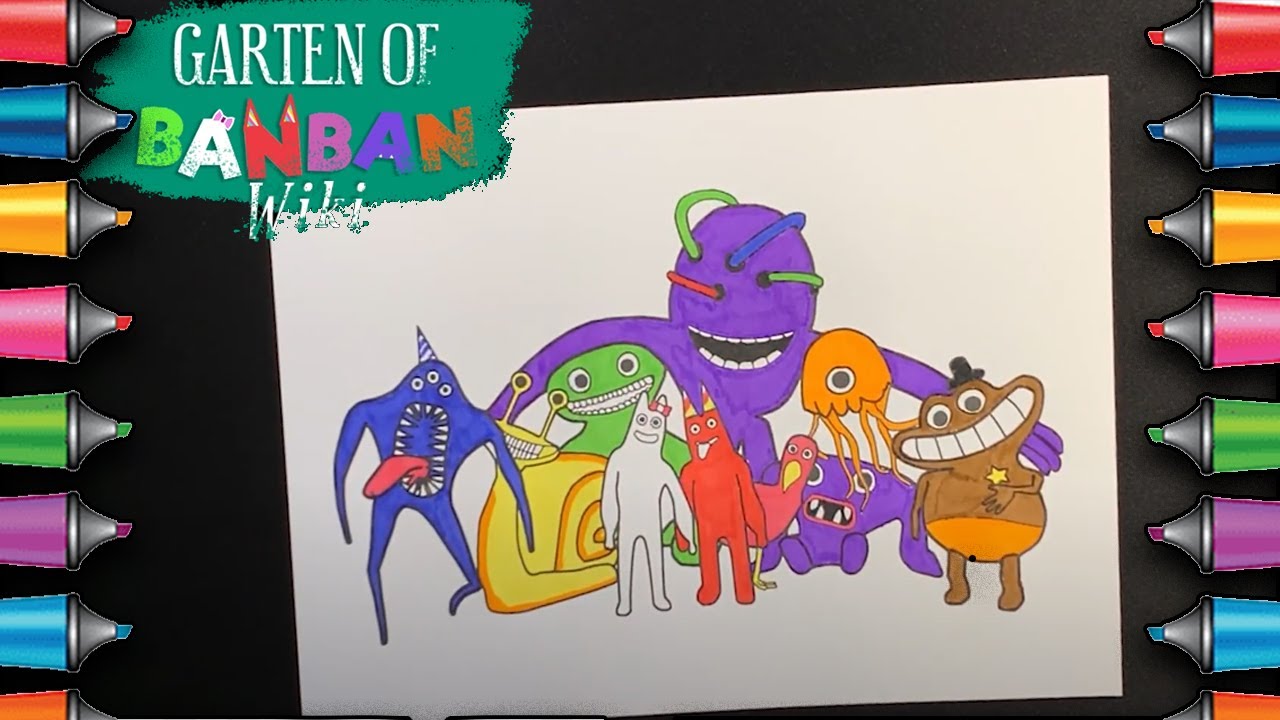 [HOW TO DRAW] GARTEN of BAN BAN 4 BACKSTORY NEW Сoloring pages - YouTube