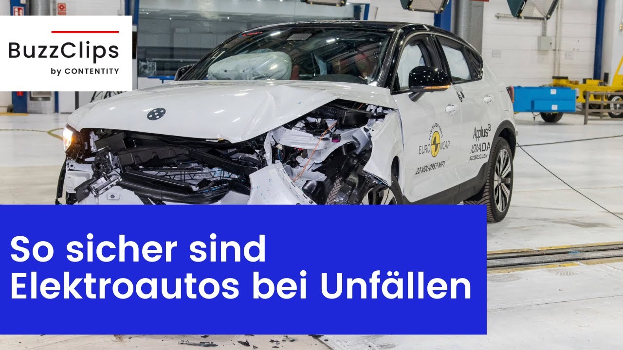 So sicher sind Elektroautos bei Unfällen - YouTube