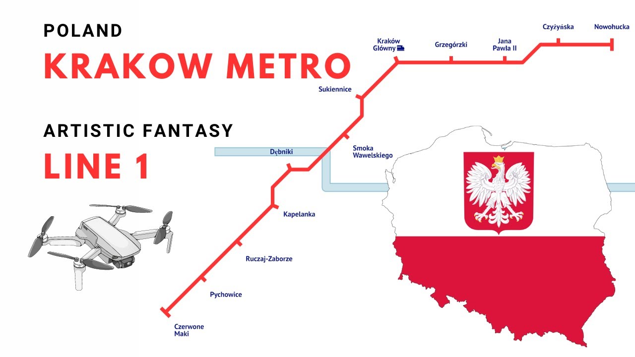 Krakow metro. Line 1. Poland. Artistic Fantasy | Krakowskie metro ...