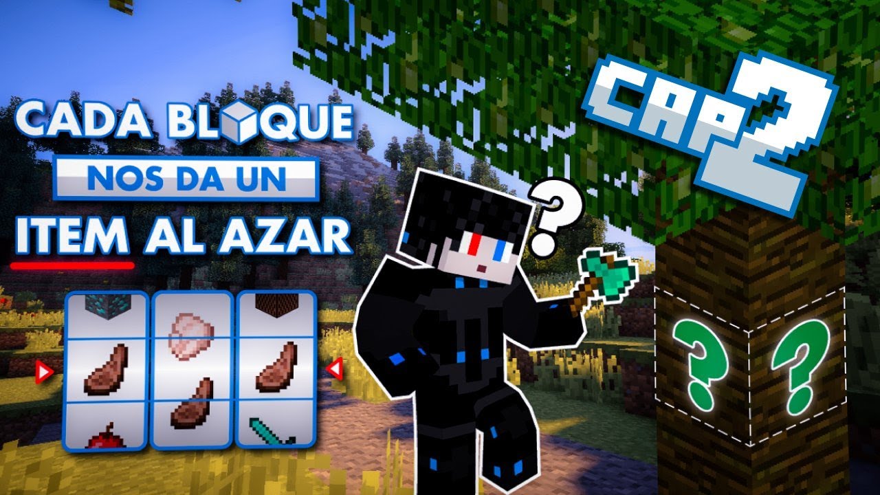 Minecraft pero cada que rompemos un bloque nos da un item al azar cap 2 ...