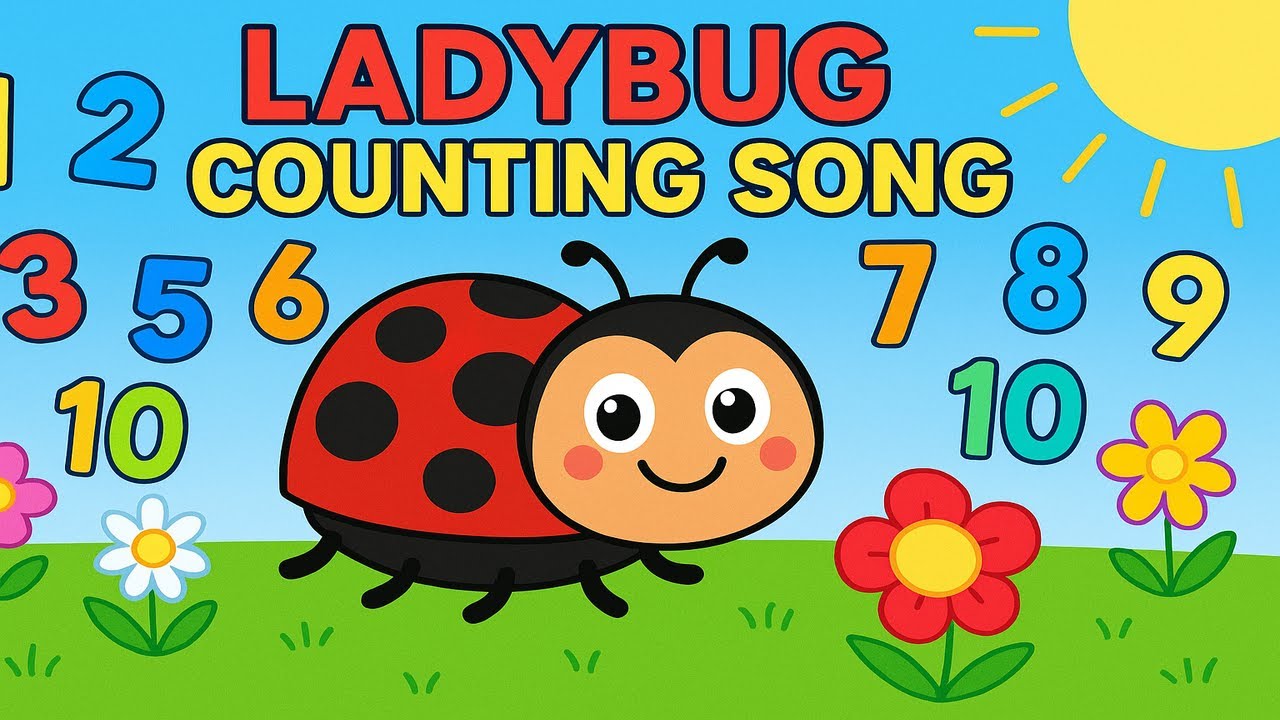 Ladybug Counting Song 🐞🔢 | Fun Numbers Nursery Rhyme for Kids - YouTube