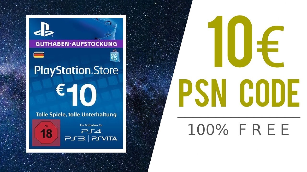 10€ PSN Code | 100% Kostenlos - YouTube