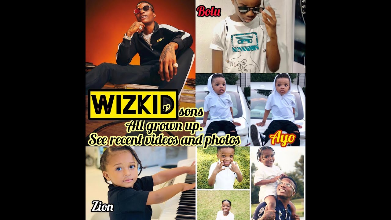 Wizkid and sons, Boluwatife, Ayodeji and Zion balogun - YouTube