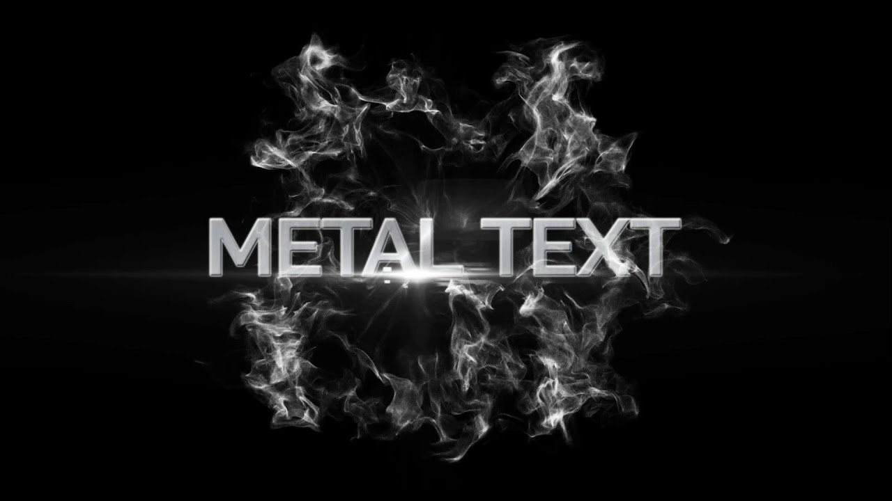 Metal Text Animation In After Effects | Metallic Text Effects | After ...