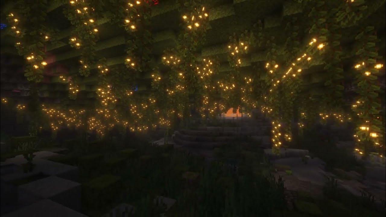 minecraft lush cave + shaders - YouTube
