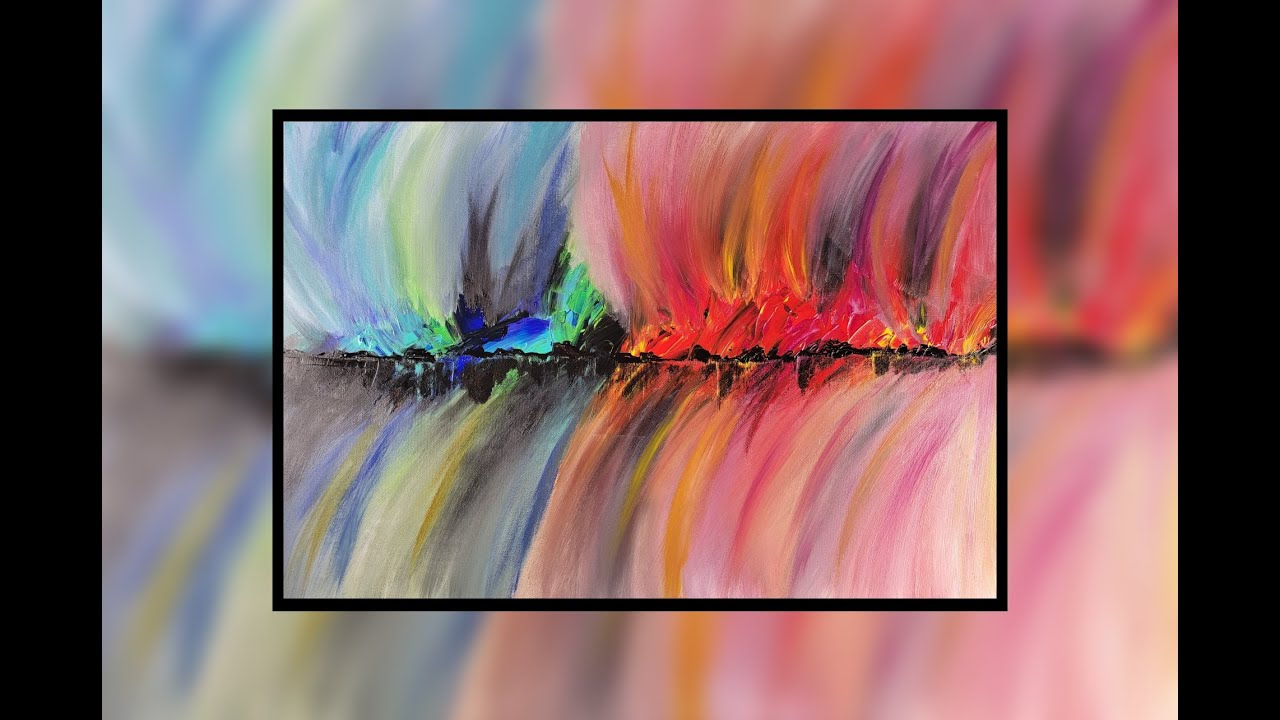 Abstract Painting / Demonstration / Colorful / Relaxing / Acrylic Paint ...