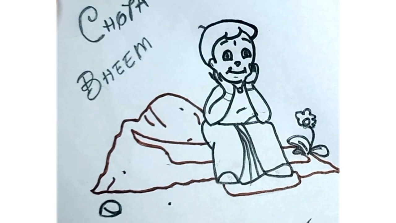 CHOTTA BEAM DRAWING AND COLOURING FOR KIDS - YouTube