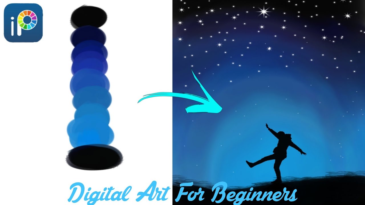 Digital art for beginners | Digital art tutorial in Mobile Phone | Ibispaintx Tutorial - YouTube