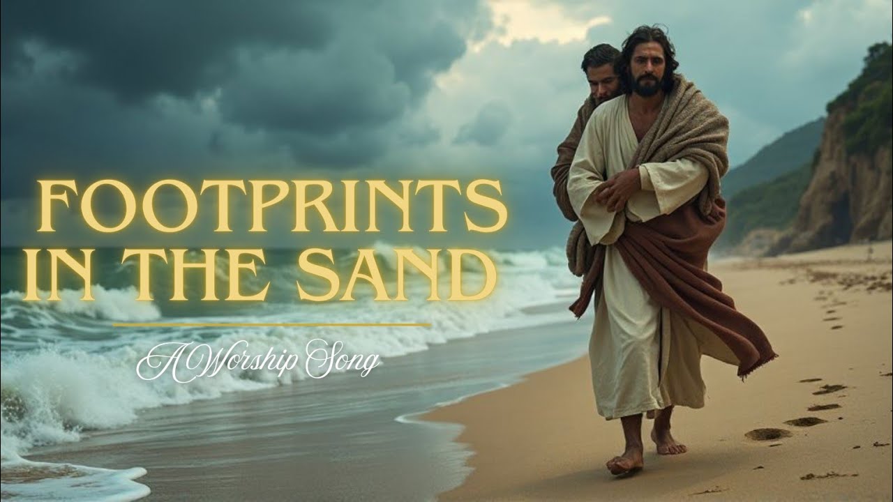 🎵 Footprints In The Sand | New Worship Song 2025 (© AhjeeMusic Lyric ...