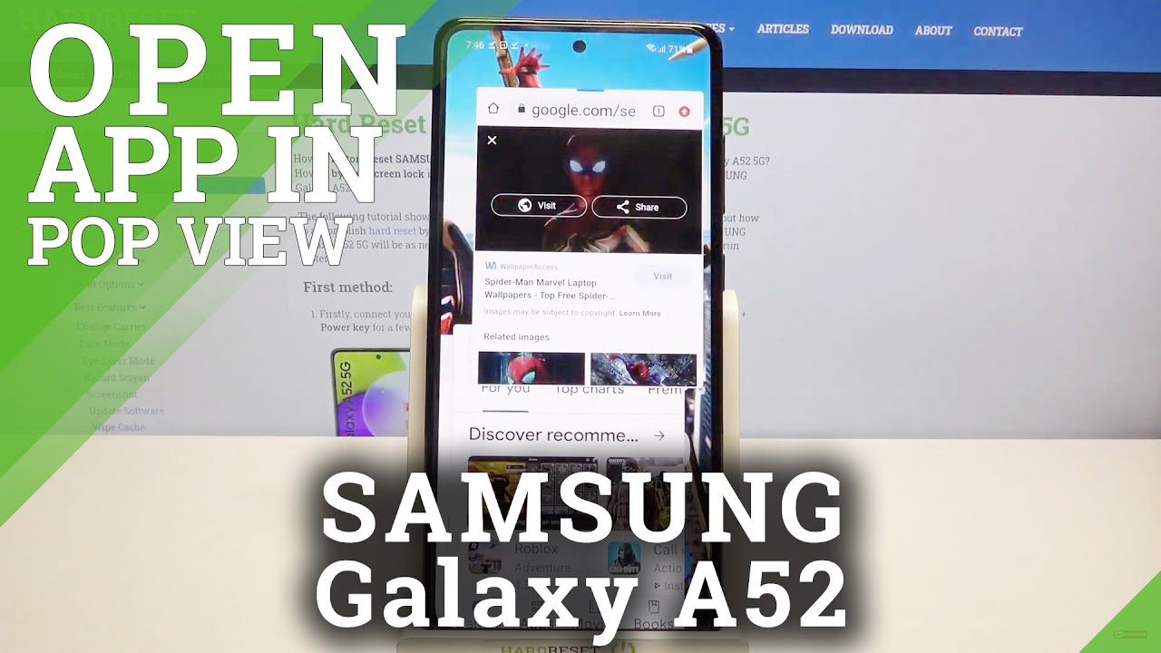 How to Open Apps In Pop Up View on SAMSUNG Galaxy A52 – Pop-up View ...