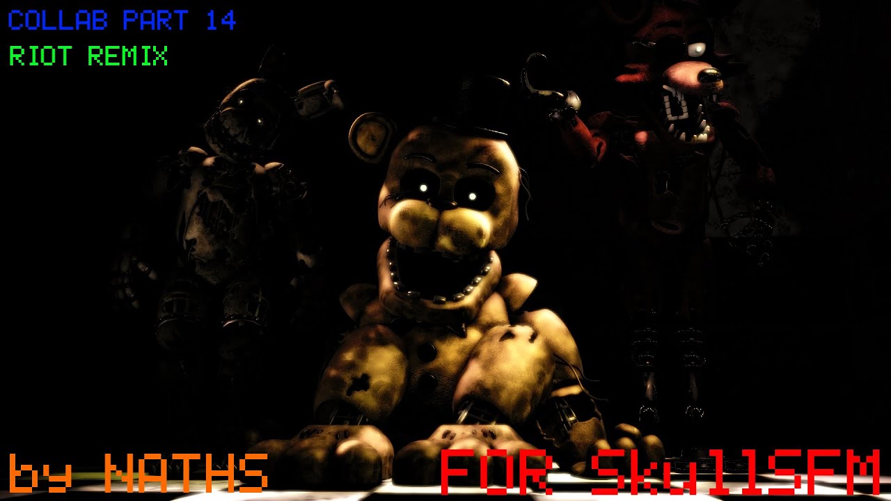 [SFM/FNAF] Riot Remix | Collab part 14 for : SkullSFM - YouTube