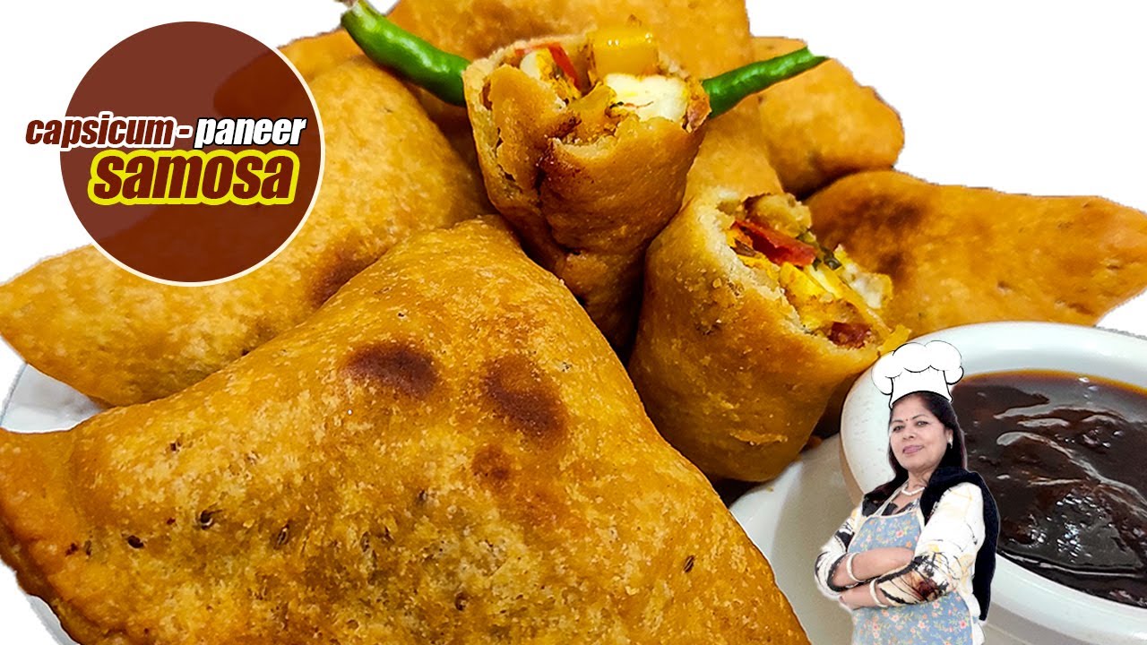 Paneer Capsicum Samosa | How To Make Samosa | Quick And Easy Samosa ...
