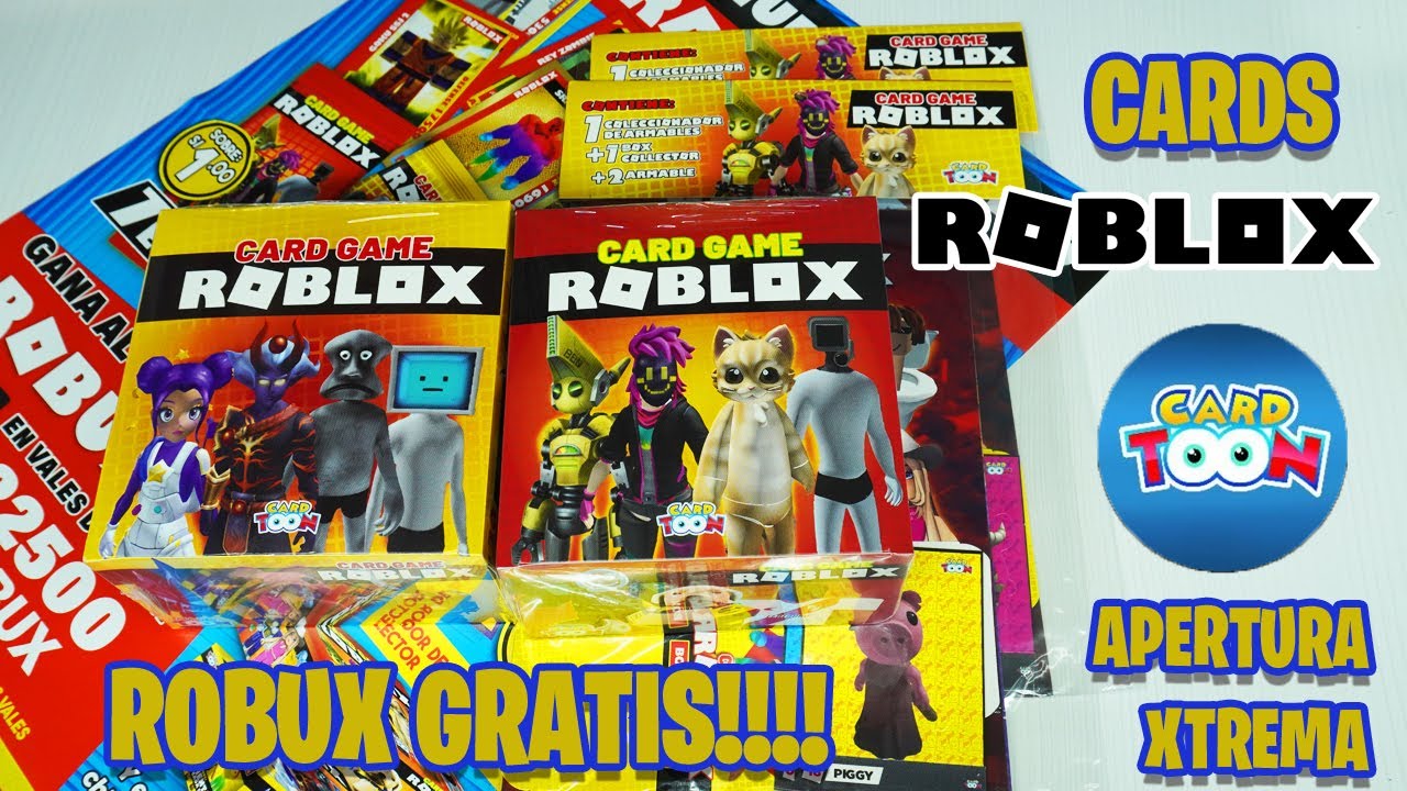 CARDS ROBLOX de Card Toon: Apertura Extrema y REGALO 100 ROBUX - YouTube