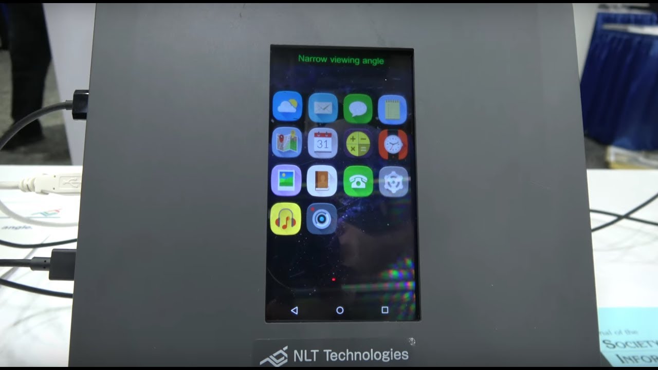 NTL Technologies narrow viewing angle privacy Smartphone display - YouTube