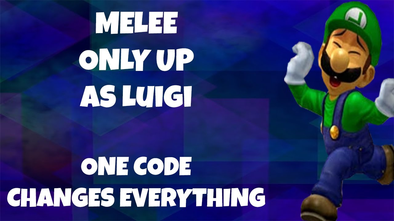 Beating Melee's ONLY UP With Luigi and a WALLJUMP CODE (SAVESTATED) - YouTube