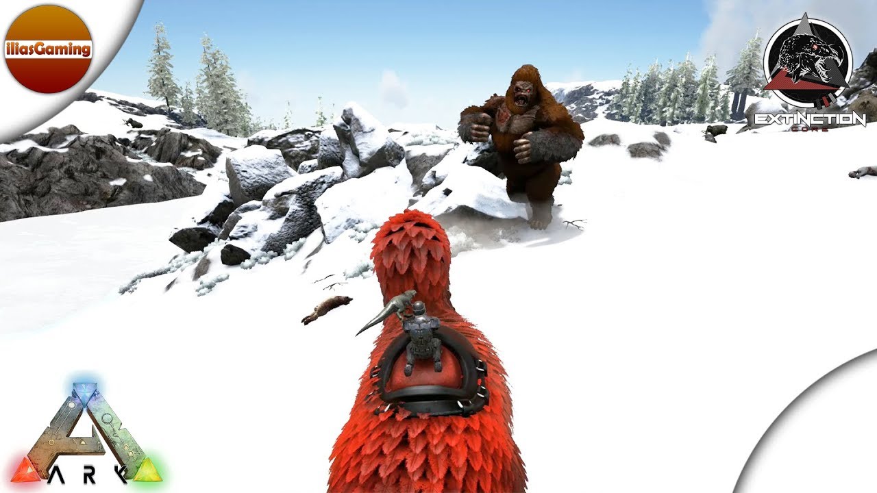 Πολεμάμε με boss Megapithecus. ARK Extinction Core E19 (Greek gameplay ...