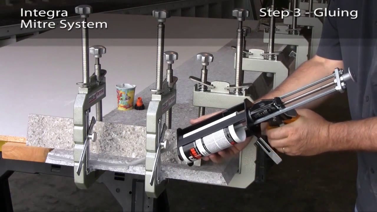 Integra Adhesives Surface Bonder XI Mitre System - YouTube