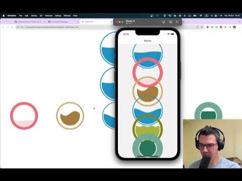 React Native Skia D3 Liquid Gauge Progress Indicator Part 3 - YouTube