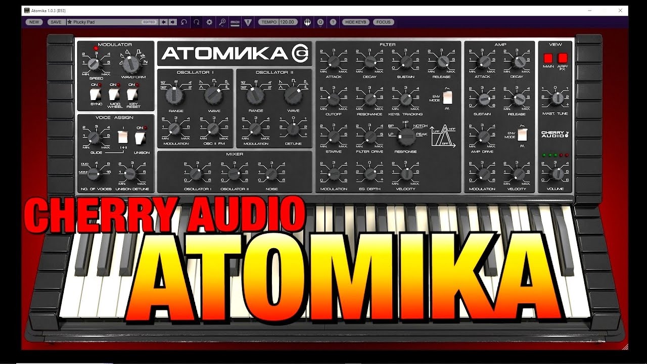 ATOMIKA - Soviet Synthesizer by Cherry Audio - Full Tutorial & Massive Sound Demo - YouTube
