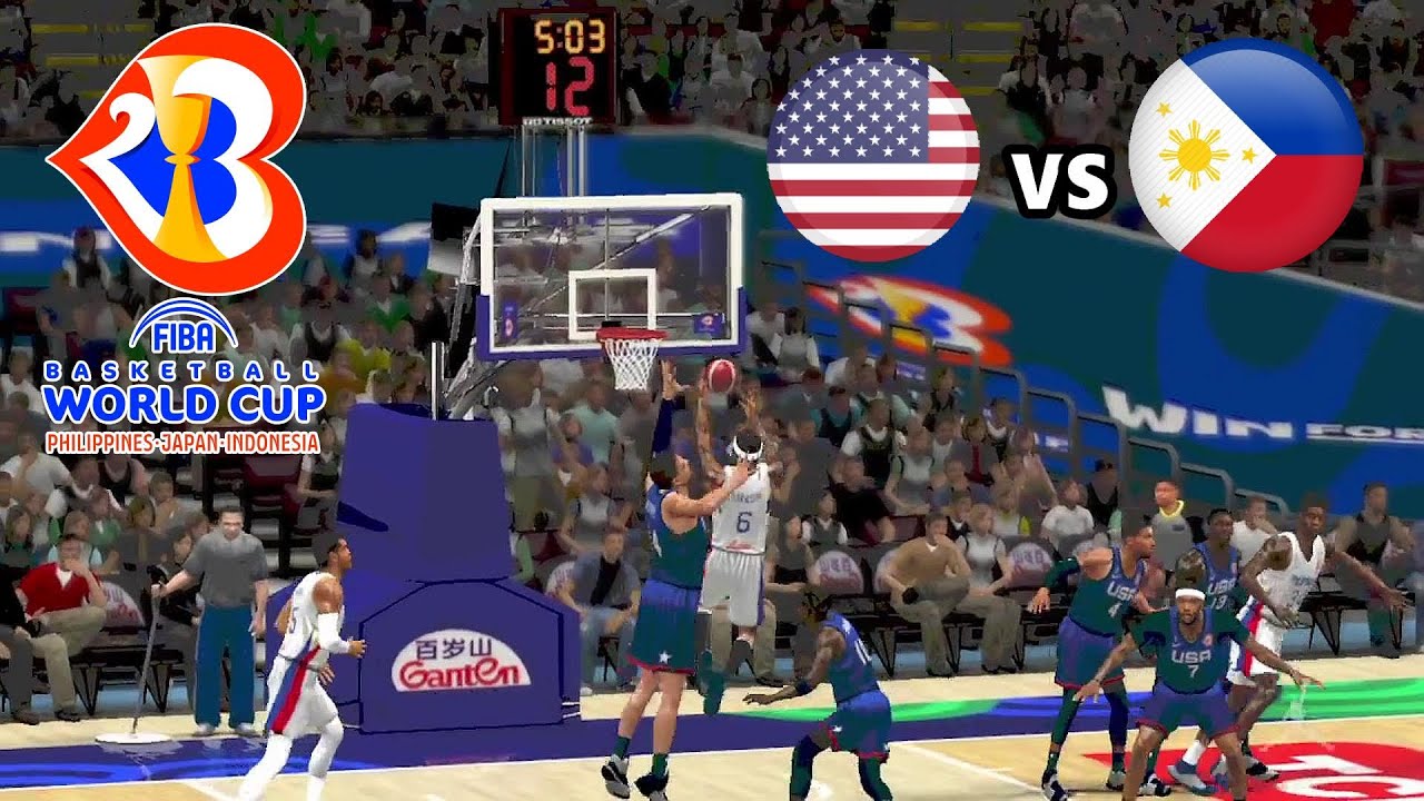 USA VS PHILIPPINES l Full Game Match Highlights FIBA World Cup 2K23 - YouTube