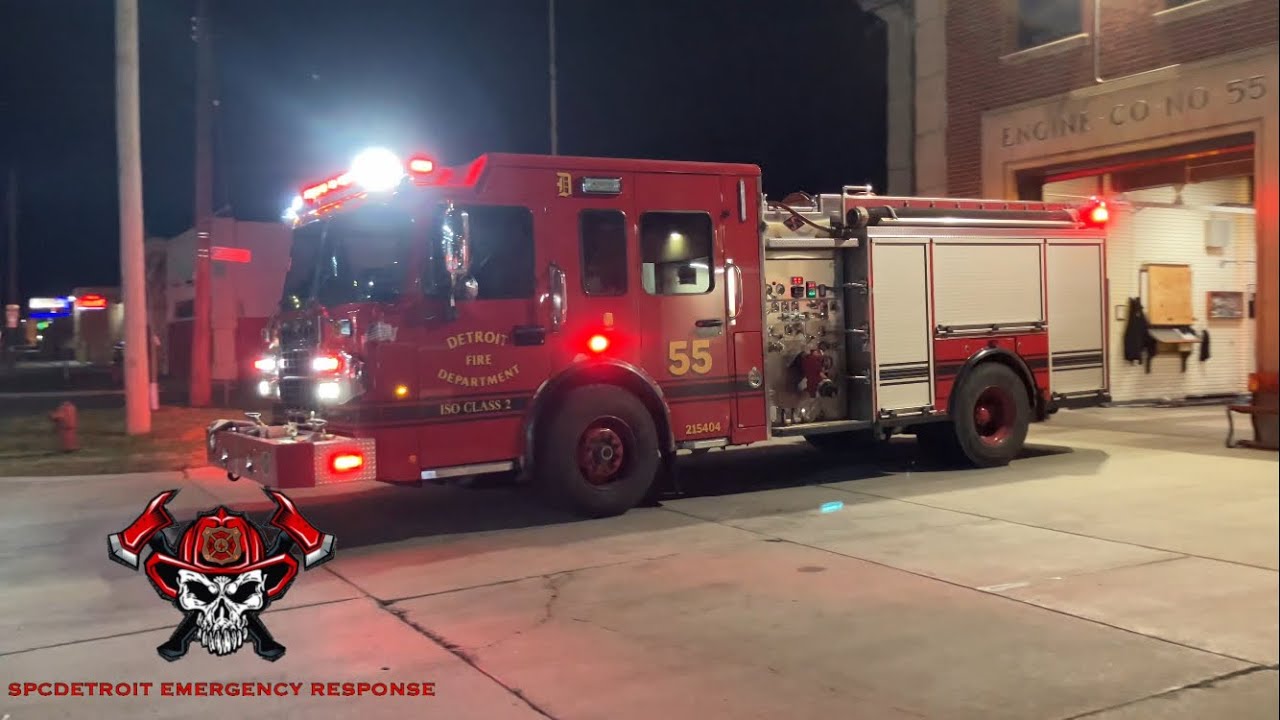 Detroit Fire Department Engine 55 Responding PRIORITY 1 MEDICAL (FEMALE ...