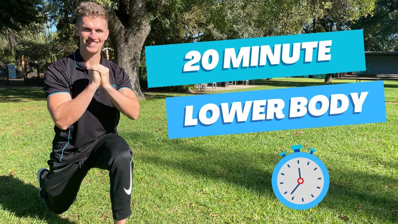 20 MINUTE LOWER BODY WORKOUT! (NO EQUIPMENT) - YouTube