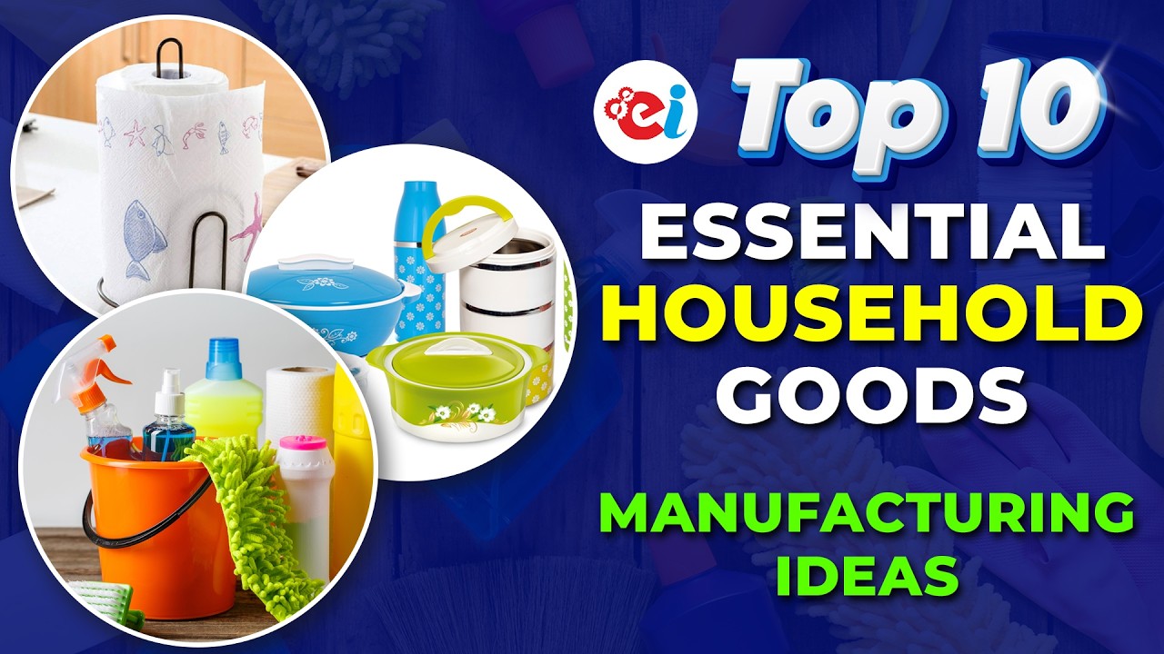 I Found 10 Essential HOUSEHOLD GOODS Manufacturing Ideas - YouTube