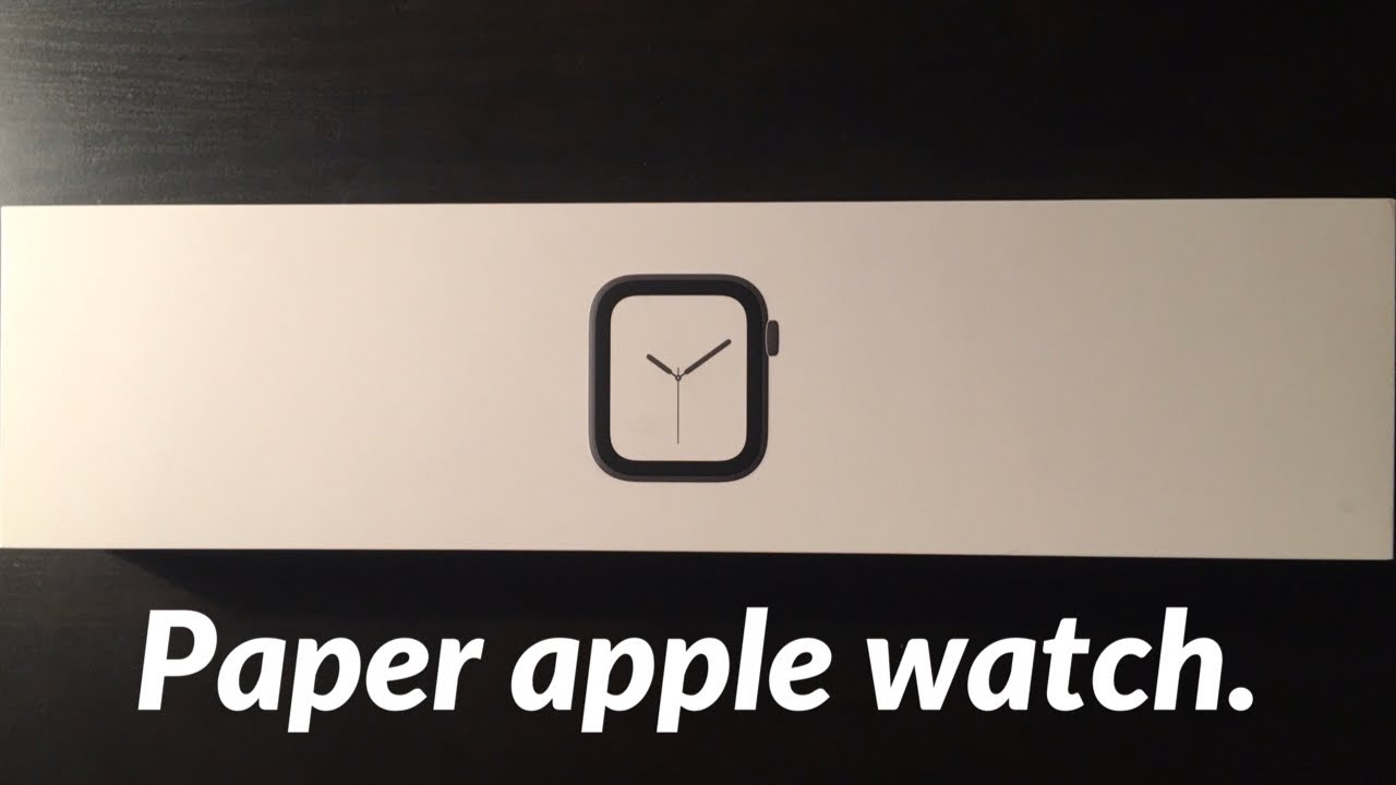 The paper Apple Watch - YouTube