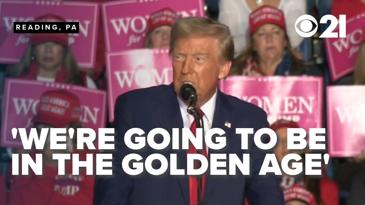 Trump says Pa. will decide president during Reading rally - YouTube