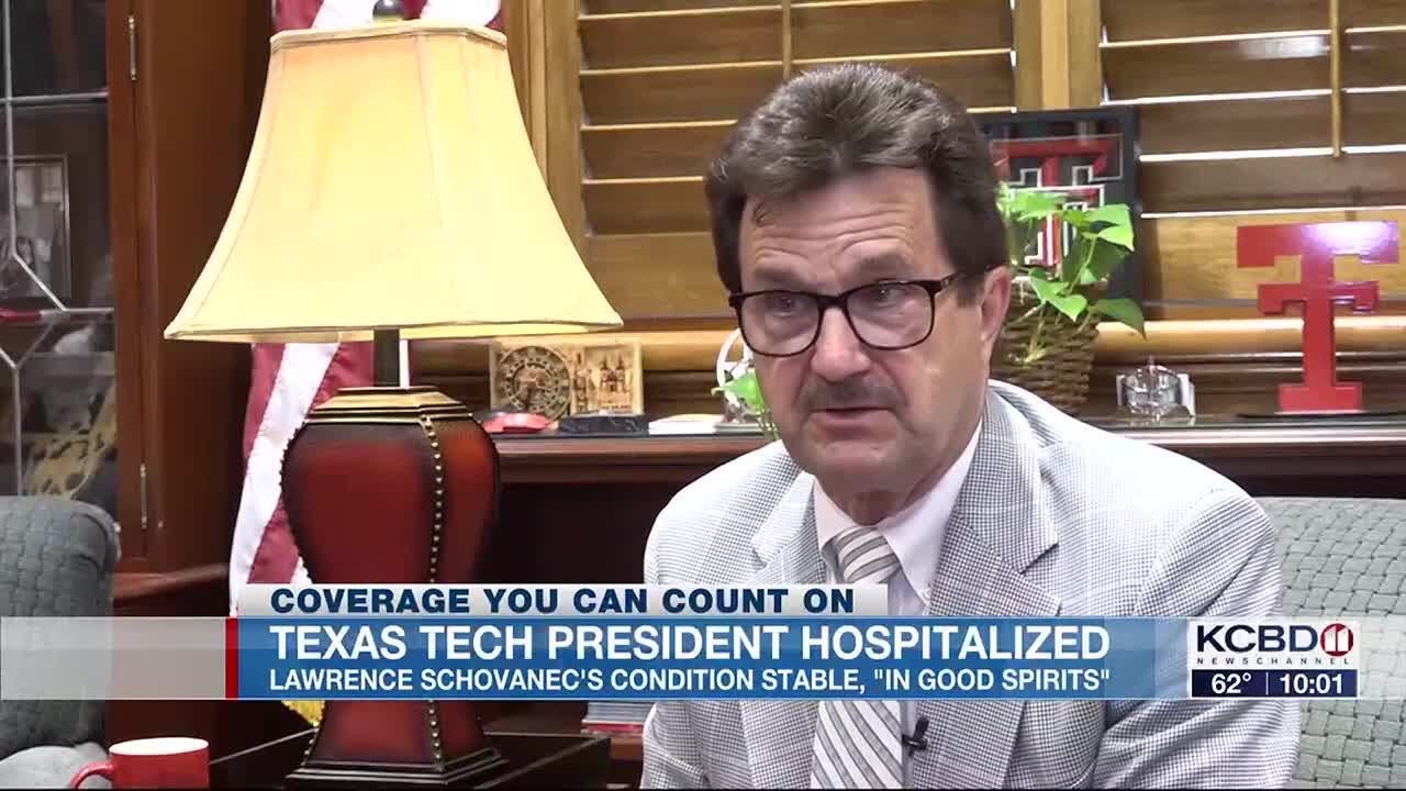 Texas Tech President Schovanec in local hospital following medical ...