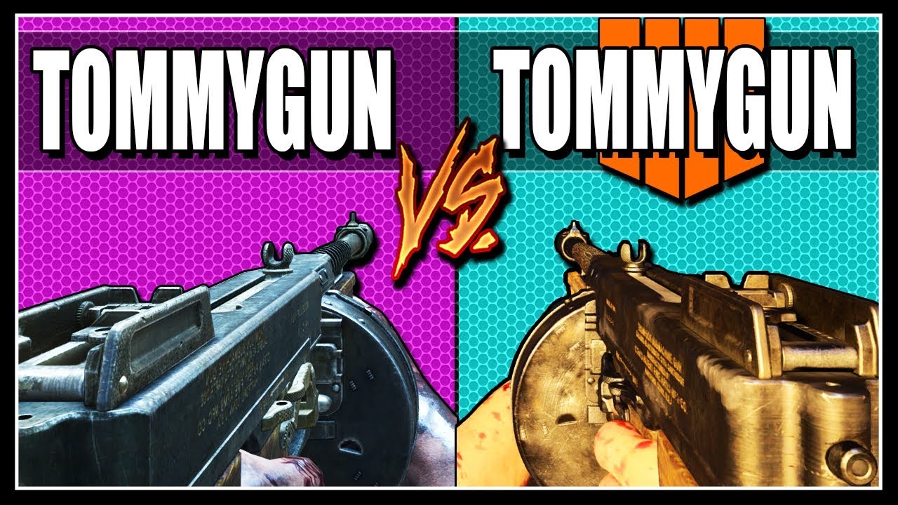 BO4 TOMMYGUN V.S BO3,BO2 TOMMYGUN - Call of Duty Zombies - YouTube