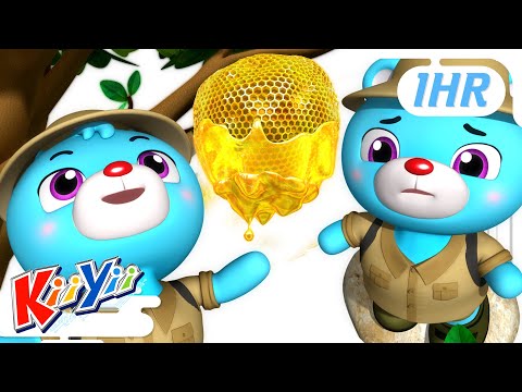 The Bear Went Over The Mountain + | Best of KiiYii Songs | ABC and 123 | Nursery Rhymes & Kids Songs