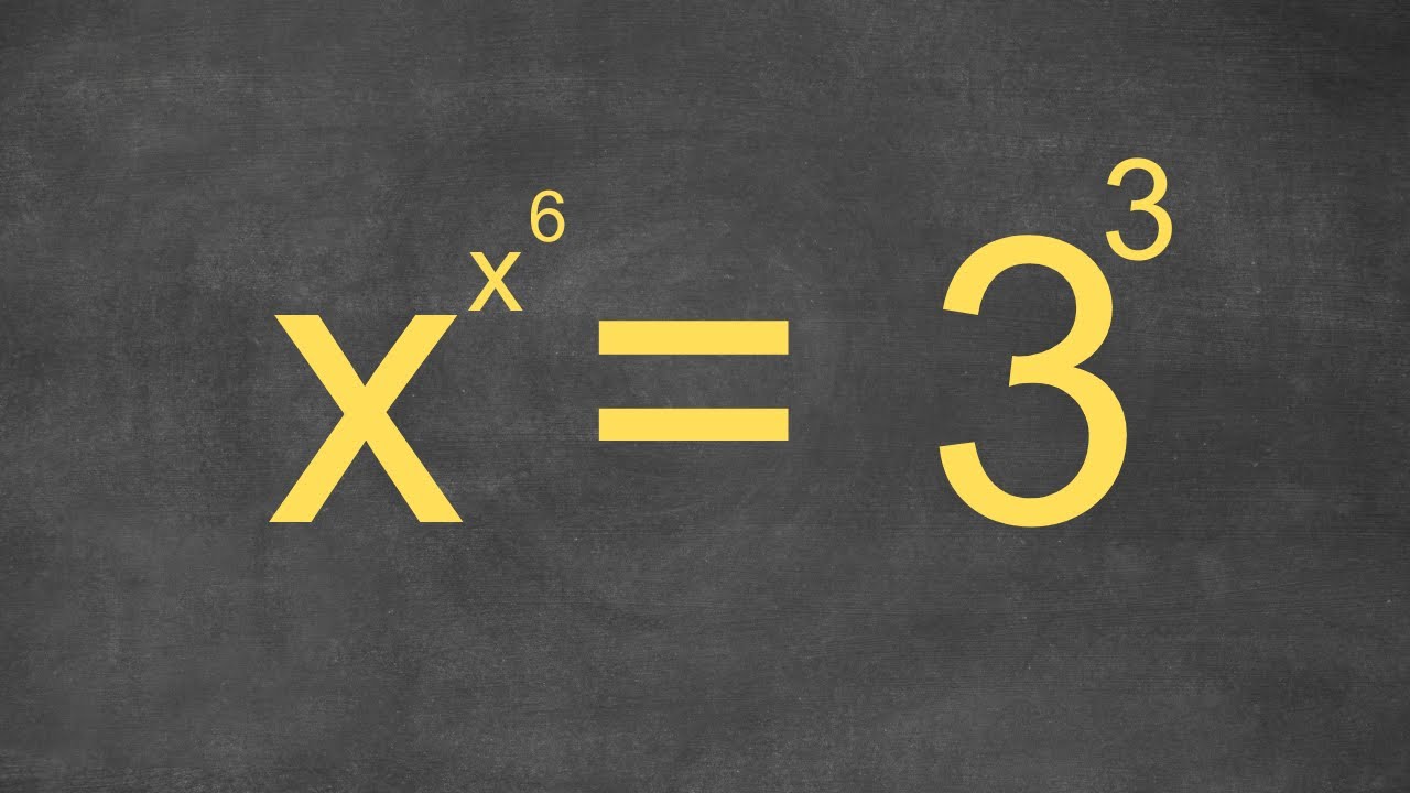 A Nice Algebra Problem | Math Olympiad | X=? - YouTube