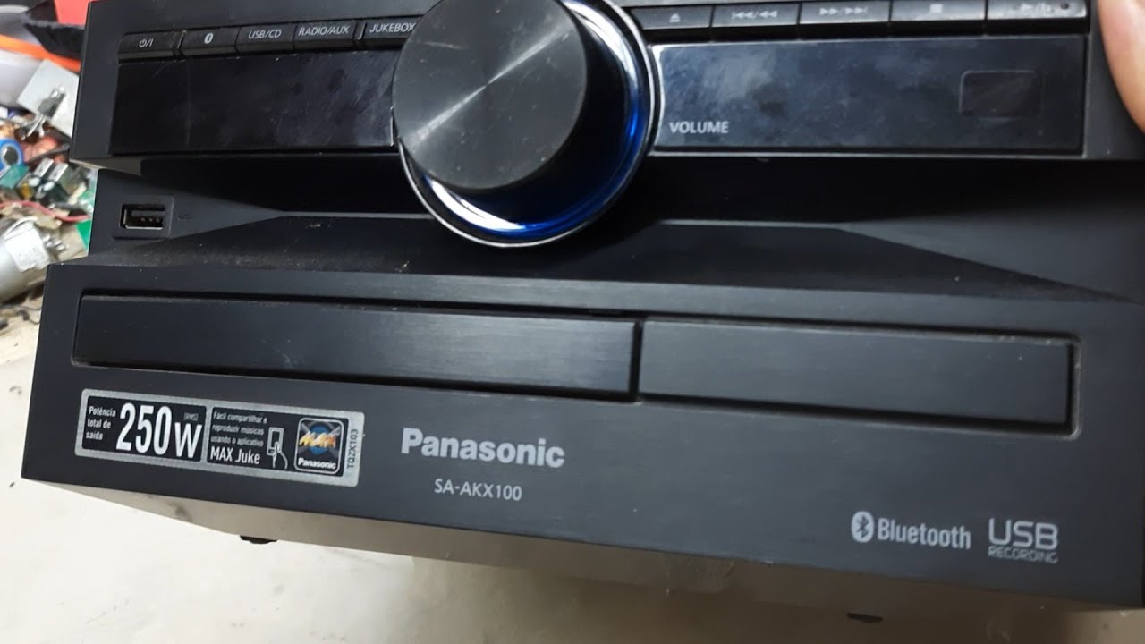 som panasonic sa-akx100 não liga, veja essa super dica !!! - YouTube