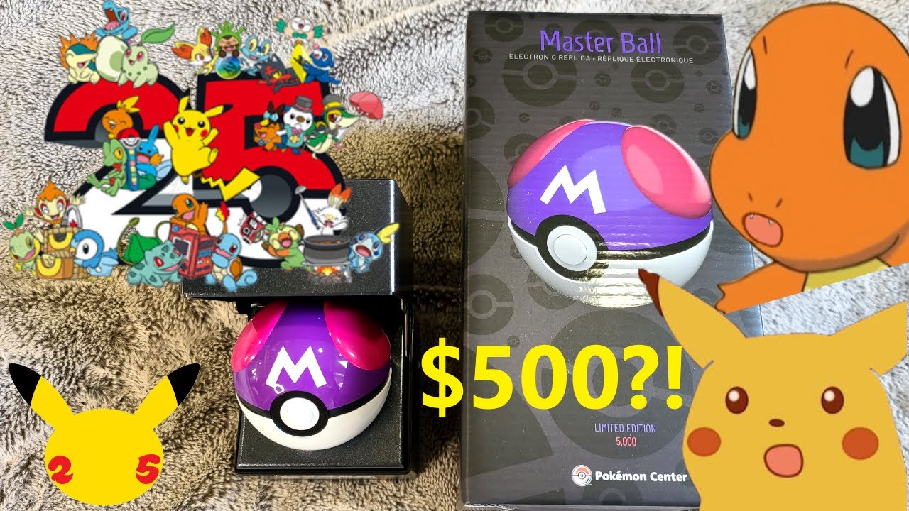 Pokemon Die-Cast Master Ball Real Life Replica is $500 Now?! - YouTube